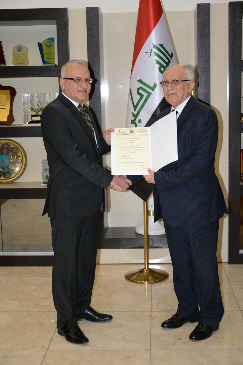 Rector of University of Baghdad Prof. Dr. Alaa Abdul Hussein Abdul ...